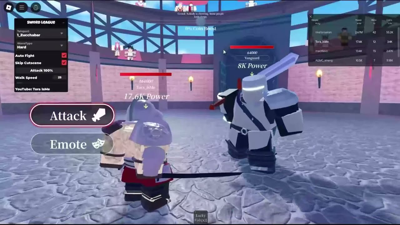 Sword League Script – Deals 100% Damage, Auto Farm